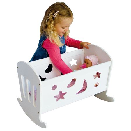 Wooden Rocking Star Cradle | Dolls Prams & Cradles