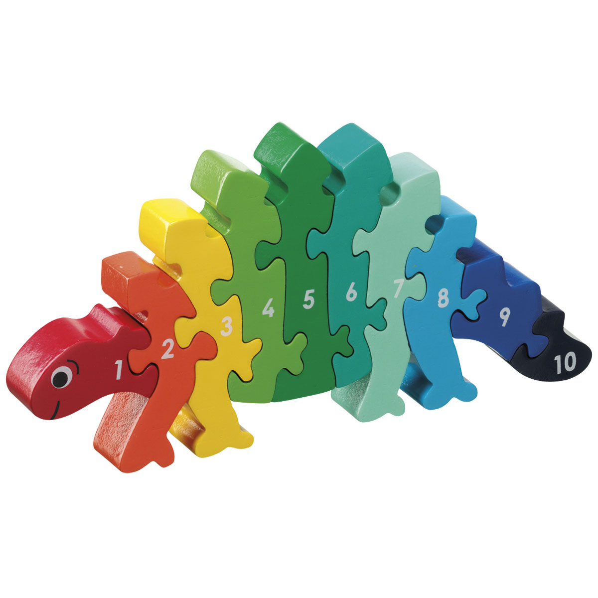 Dinosaur Number Puzzle 1-10 | Lanka Kade | Wooden Puzzles
