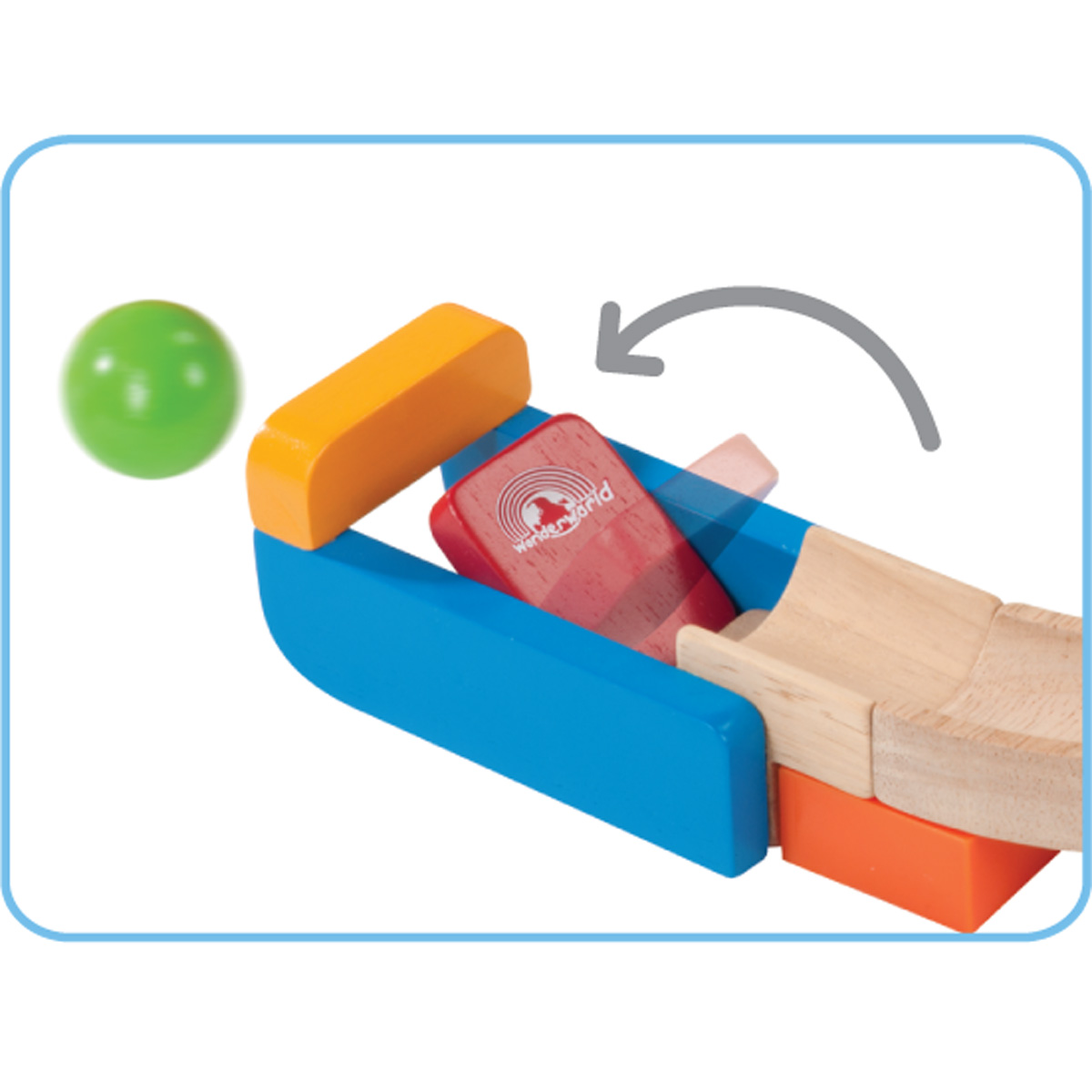 Trix Trax Spin & Swirl Marble Run | Traditional Wooden Toys