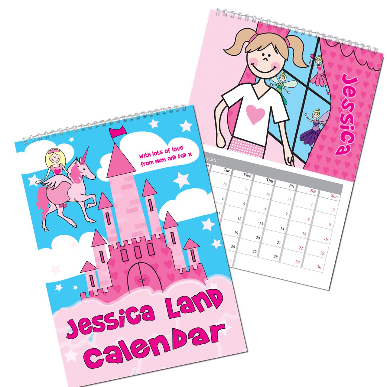Princess Calendar | Personalised Calendars | Mulberry Bush