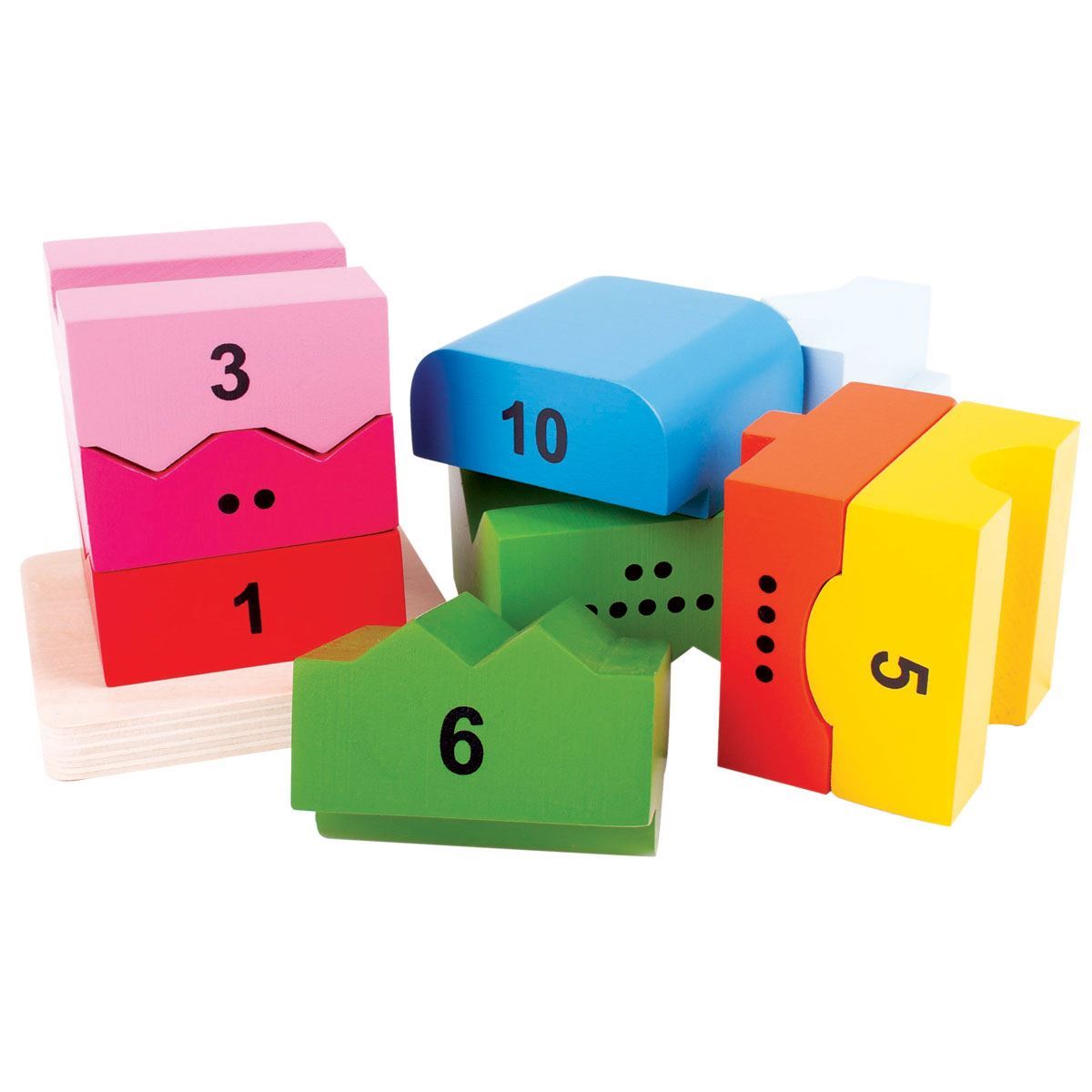 Number Tower | Bigjigs (BB107) | Cubes & Blocks