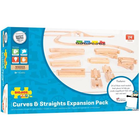 Wooden Train Track Pieces | Wooden Train Track Expansion Packs
