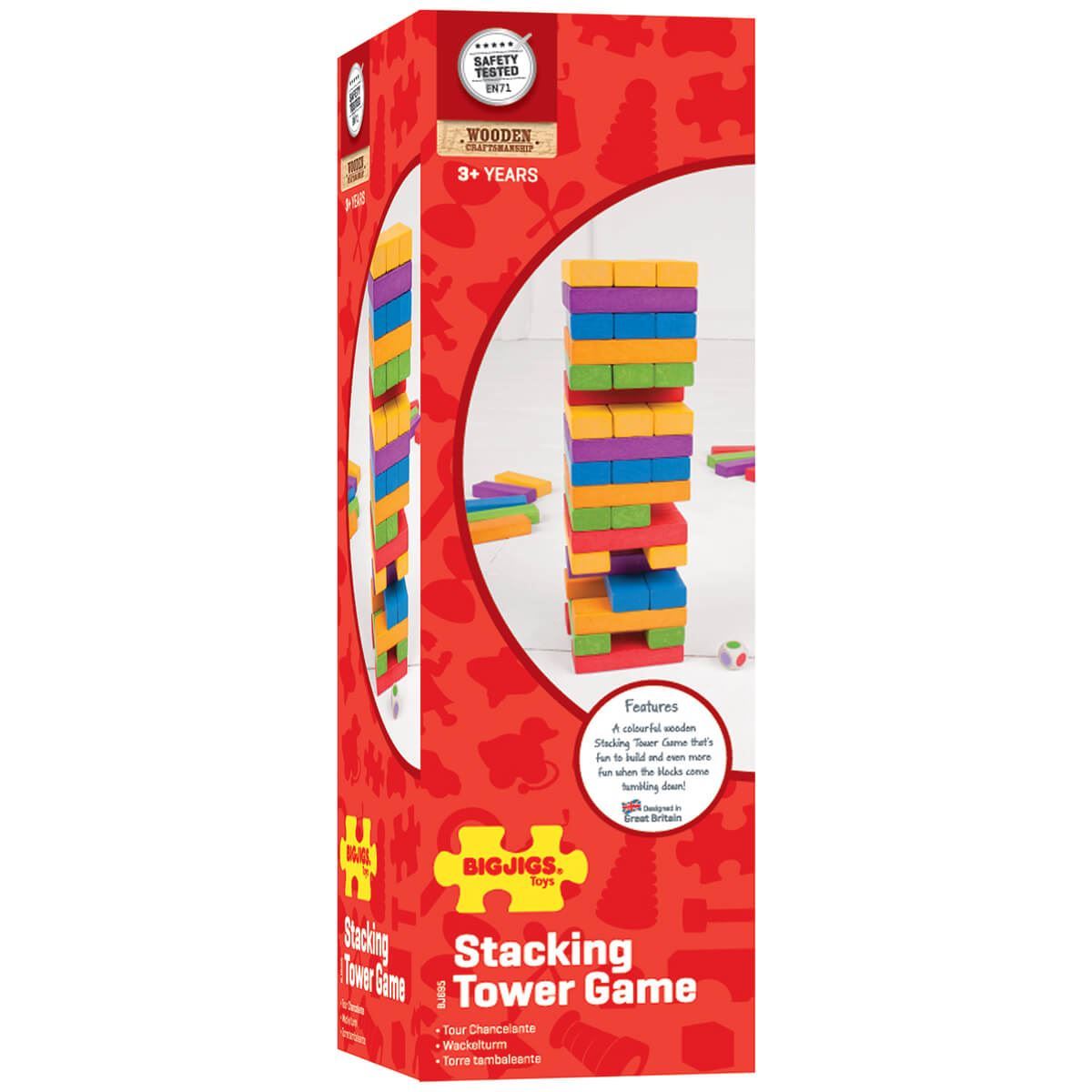 Stacking Tower | Bigjigs (BJ695) | Wooden Children's Games