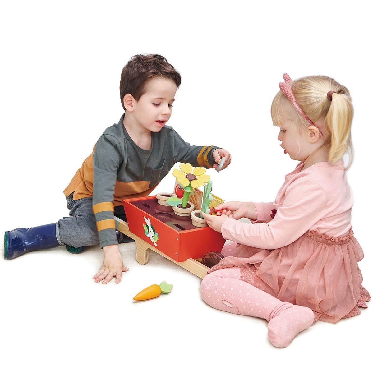 Garden Wheelbarrow Set | Tender Leaf Toys | Traditional Toys