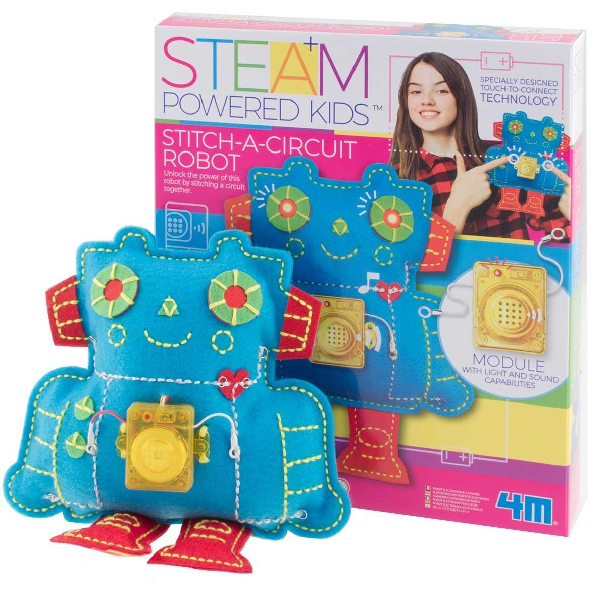 Stitch a Circuit Robot | 4M | Sew, Knit & Weave