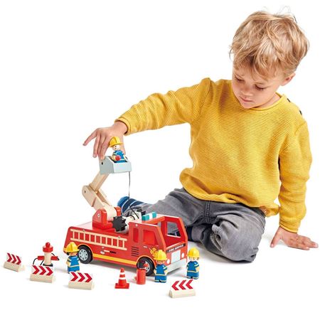 Wooden Fire & Police Station Toys | Fire Engine Toys