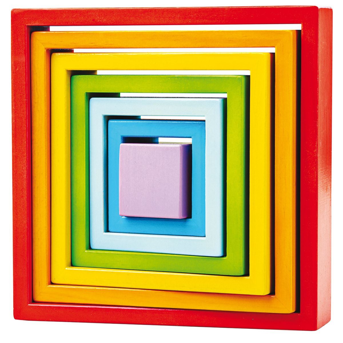 Wooden Stacking Squares | Bigjigs (BB301) | Cubes & Blocks