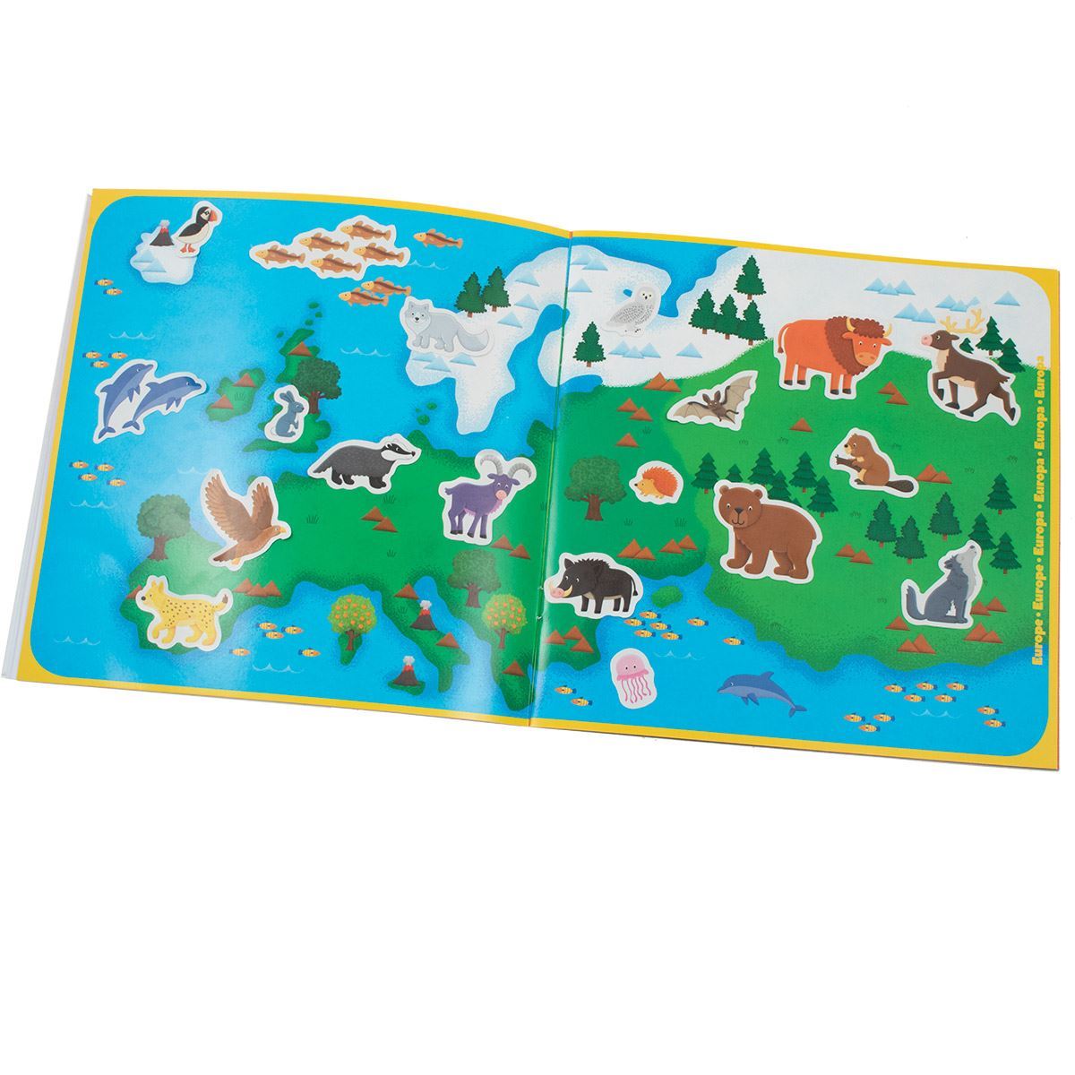 Maps Reusable Sticker Book | Galt | Educational Toys