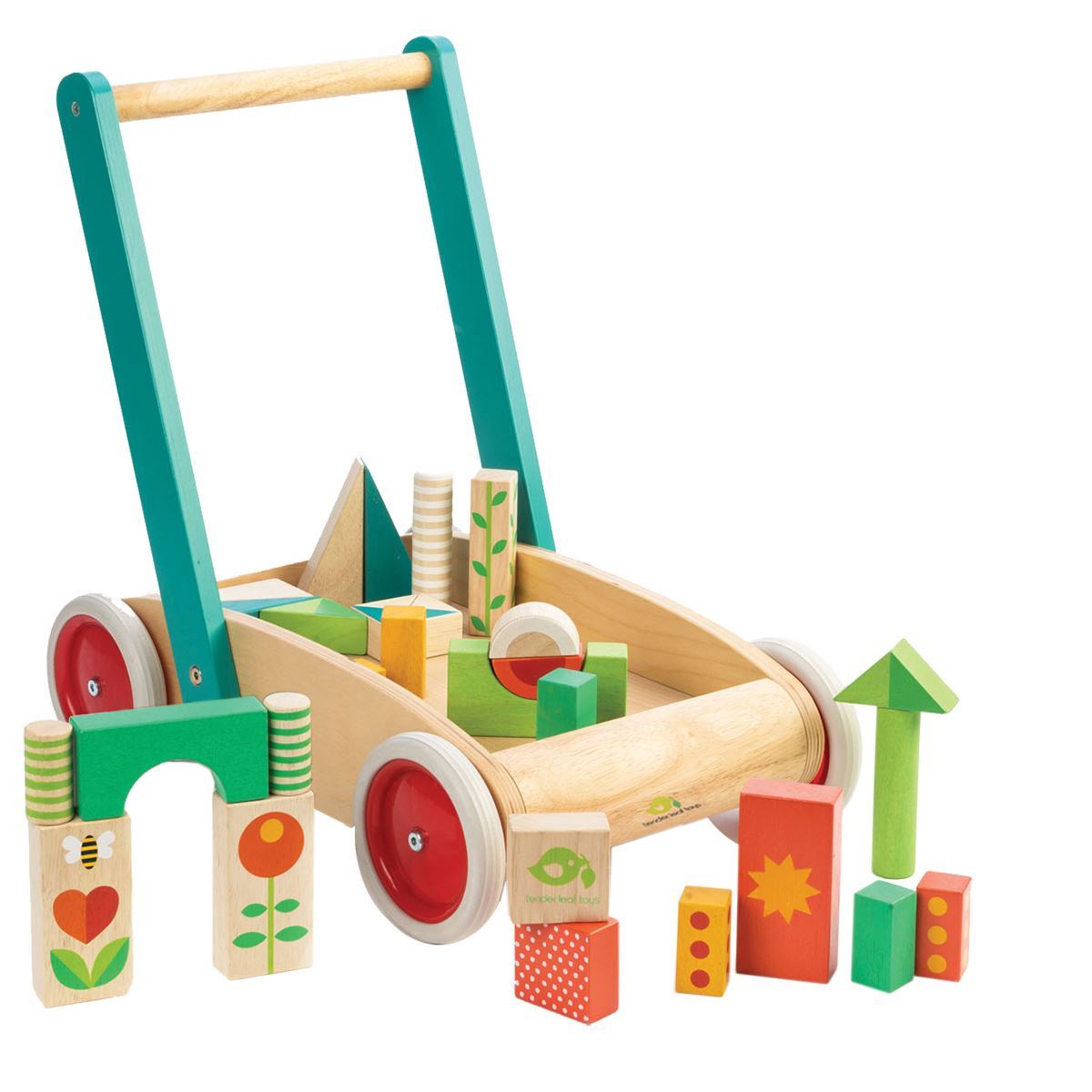 Baby Block Walker | Tender Leaf | Wooden Baby Walkers
