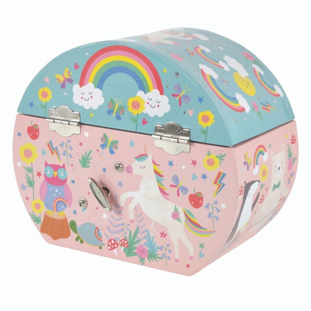 Rainbow Fairy Circular Jewellery Box | Floss & Rock